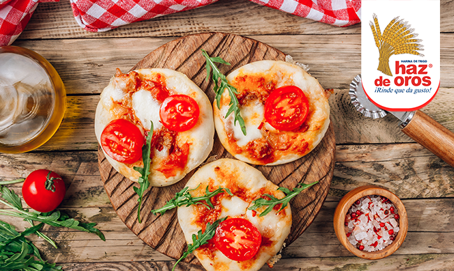¡Mini pizza para disfrutar en el trabajo! Aprende con Haz de Oros