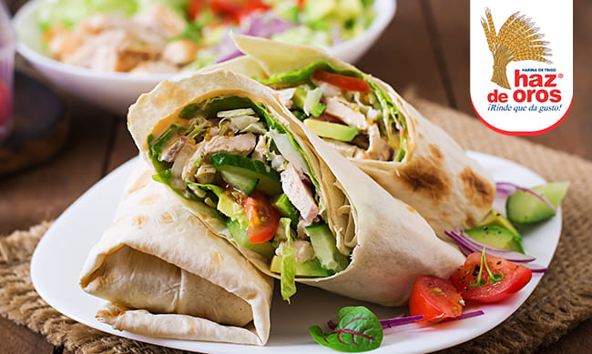 Recetas con Wraps con Haz de Oros para un almuerzo exquisito